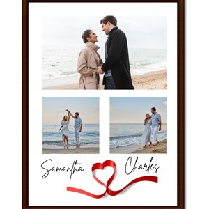 Couple Photo Collage Template, Photo Collage Gift, Custom Photo Collage ...