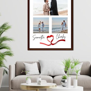 Couple Photo Collage Template, Photo Collage Gift, Custom Photo Collage ...
