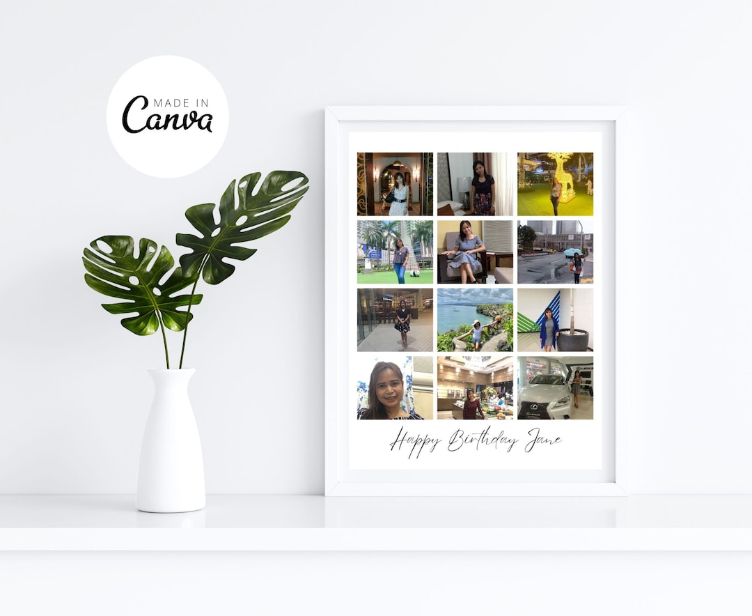 16 X 20 Photo Collage, Poster Collage Template, Picture Collage, Photo ...