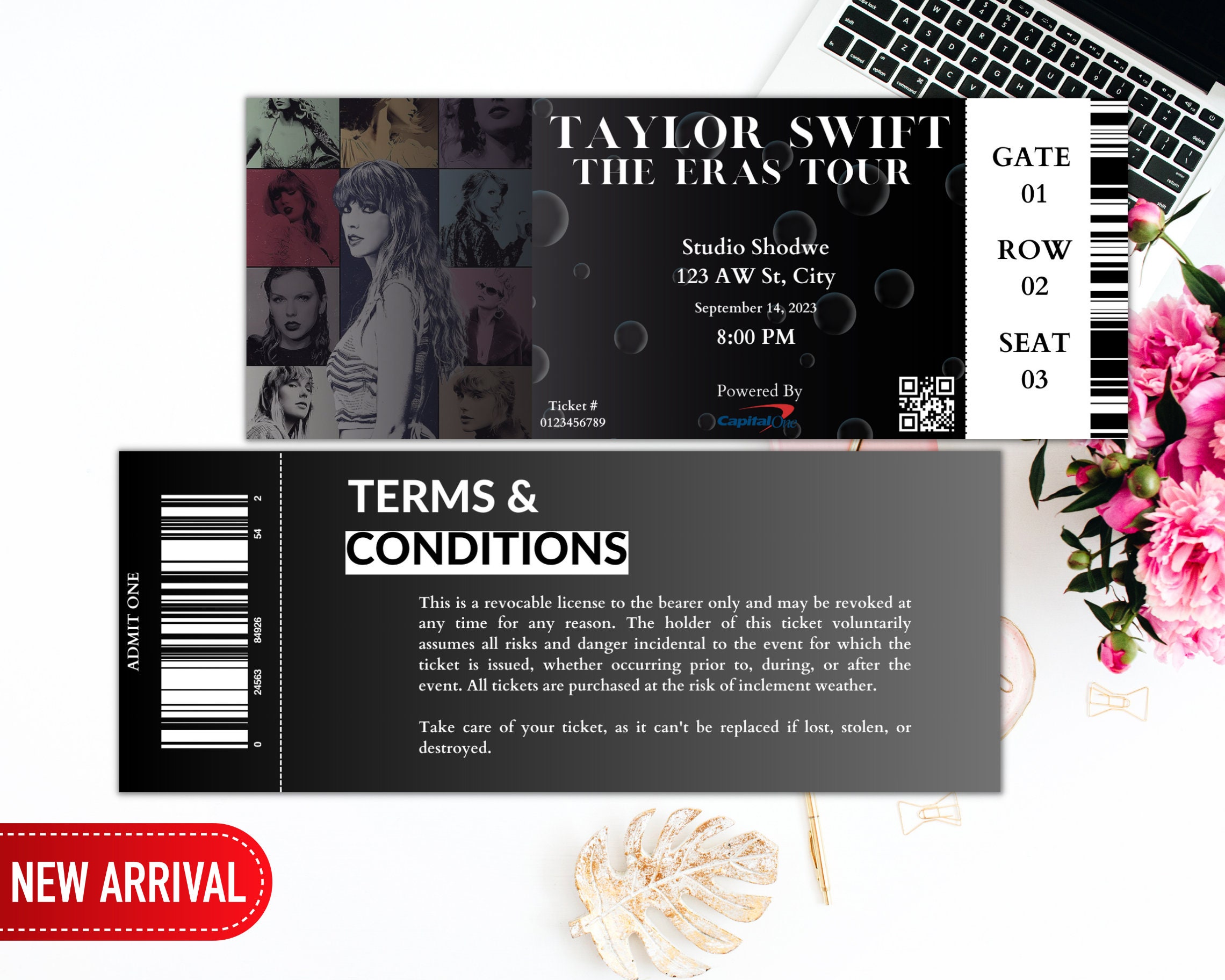 Eras Tour Taylor's Concert Ticket Memorabilia. Eras Tour Keepsake ...