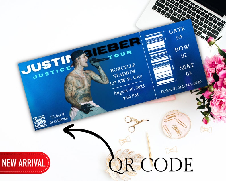 Editable Concert Ticket Template, Ticket Bundle, Event Ticket, Custom ...