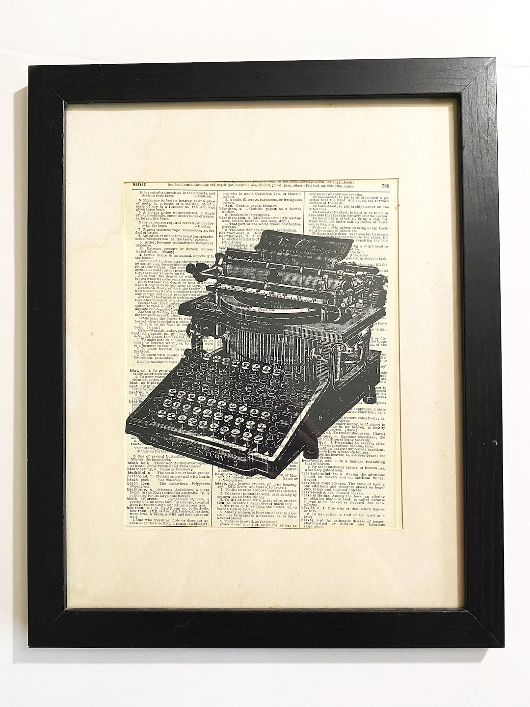 Ttpd Tortured Poets Typewriter Framed Art 16x 12.5 Taylor Swift Wall ...