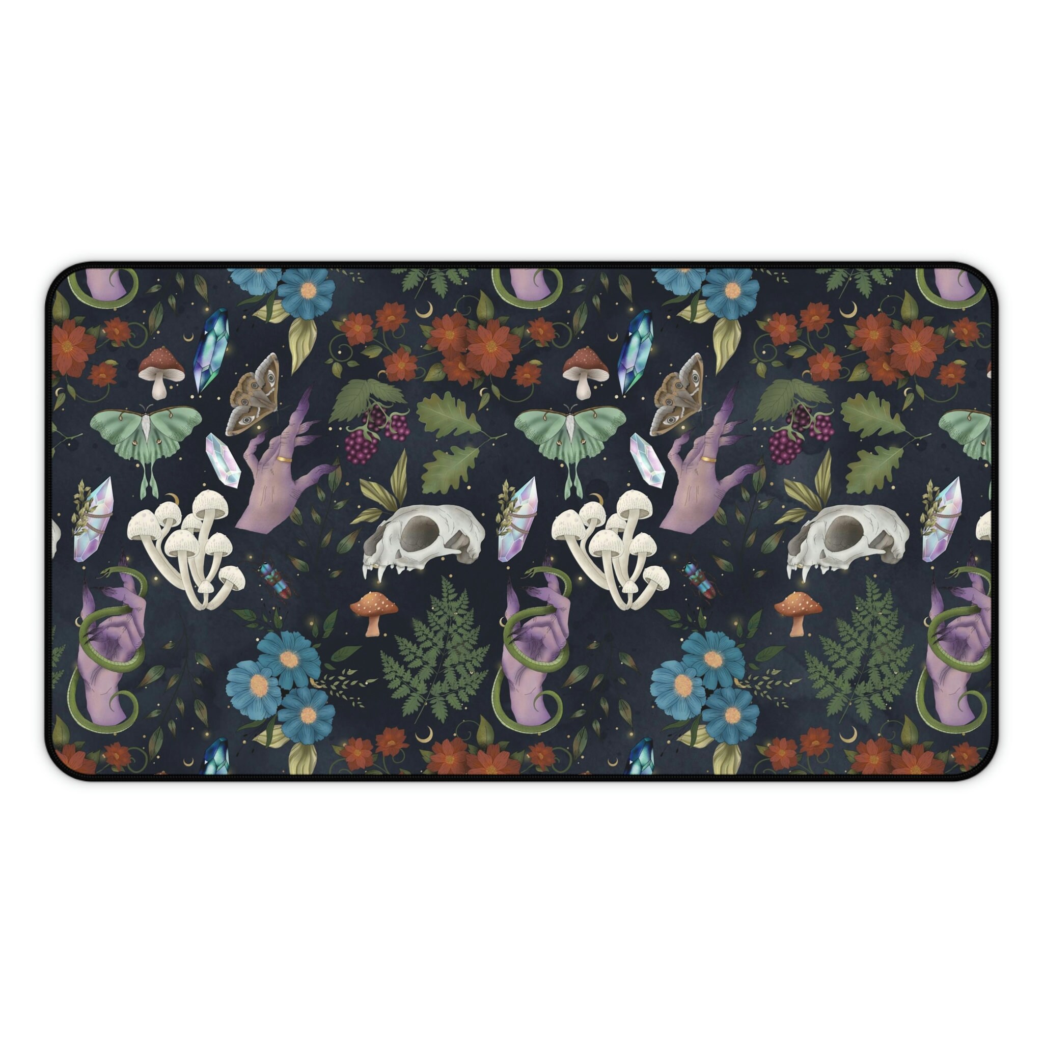 Dark Cottagecore Desk Mat Witchy Things, Desk Mat Aesthetic, Goblincore ...