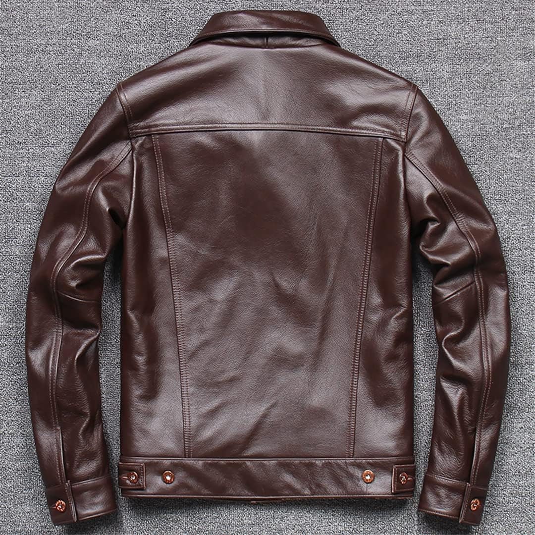 Men's Vintage Leather Jacket,handmade Biker Leather Jacket,classic ...