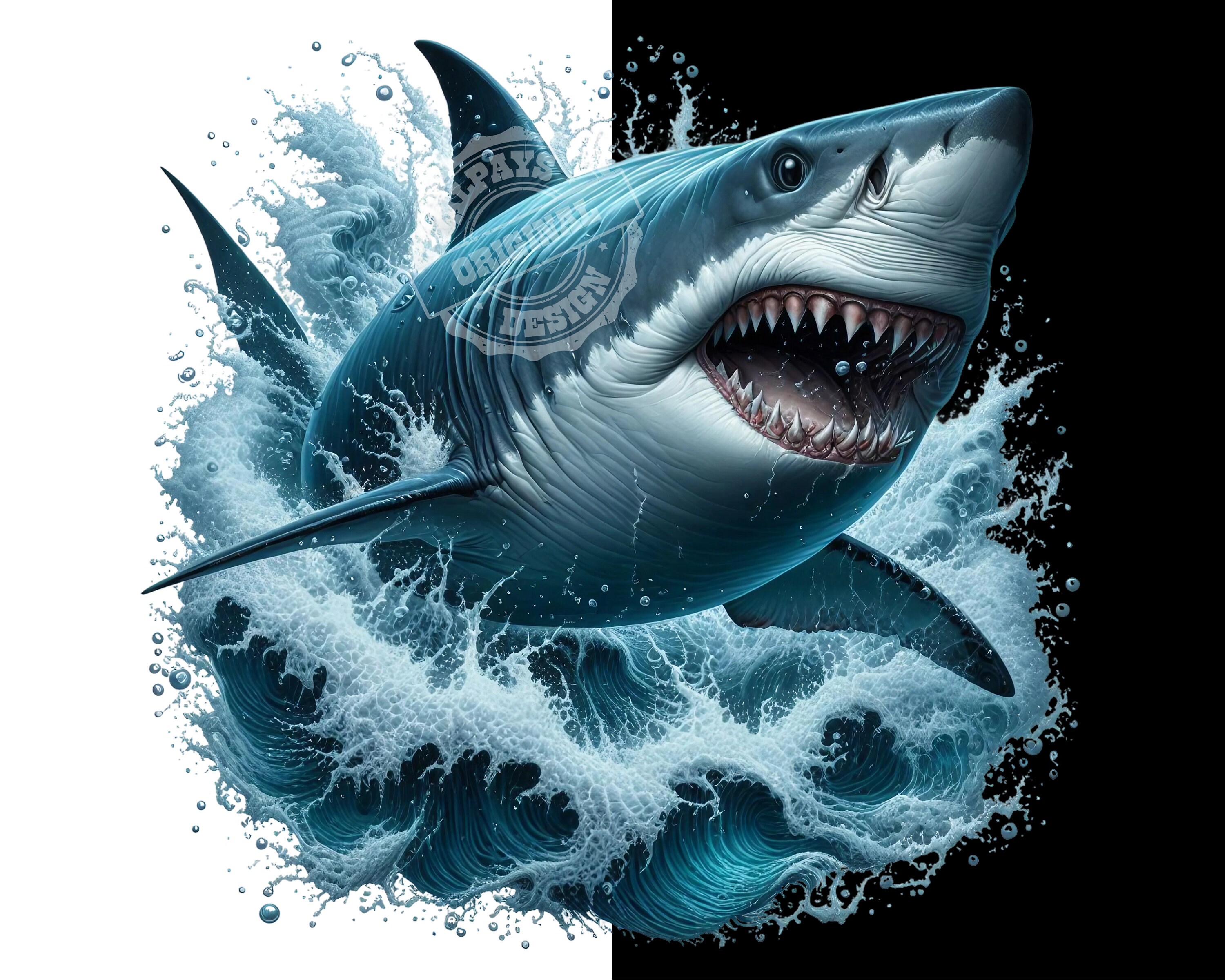 Shark Jaws PNG, Sublimation Design, DTF DTG Print (digital) - Etsy