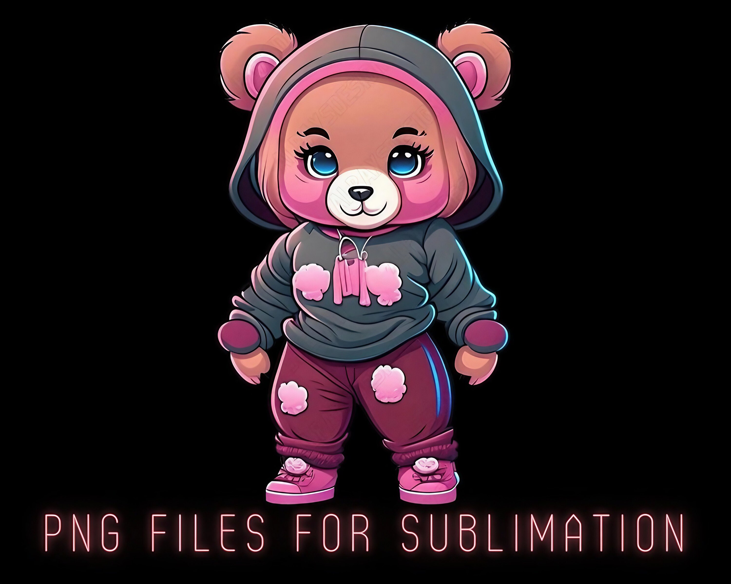 5 Trendy Teddy Bear Png Files for Sublimation Shirt Sublimation Png for ...