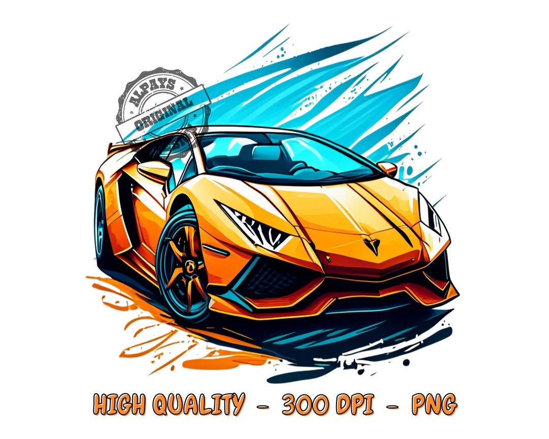 Sports Car PNG | Sublimation & DTF Shirt Design (digital Download) - Etsy