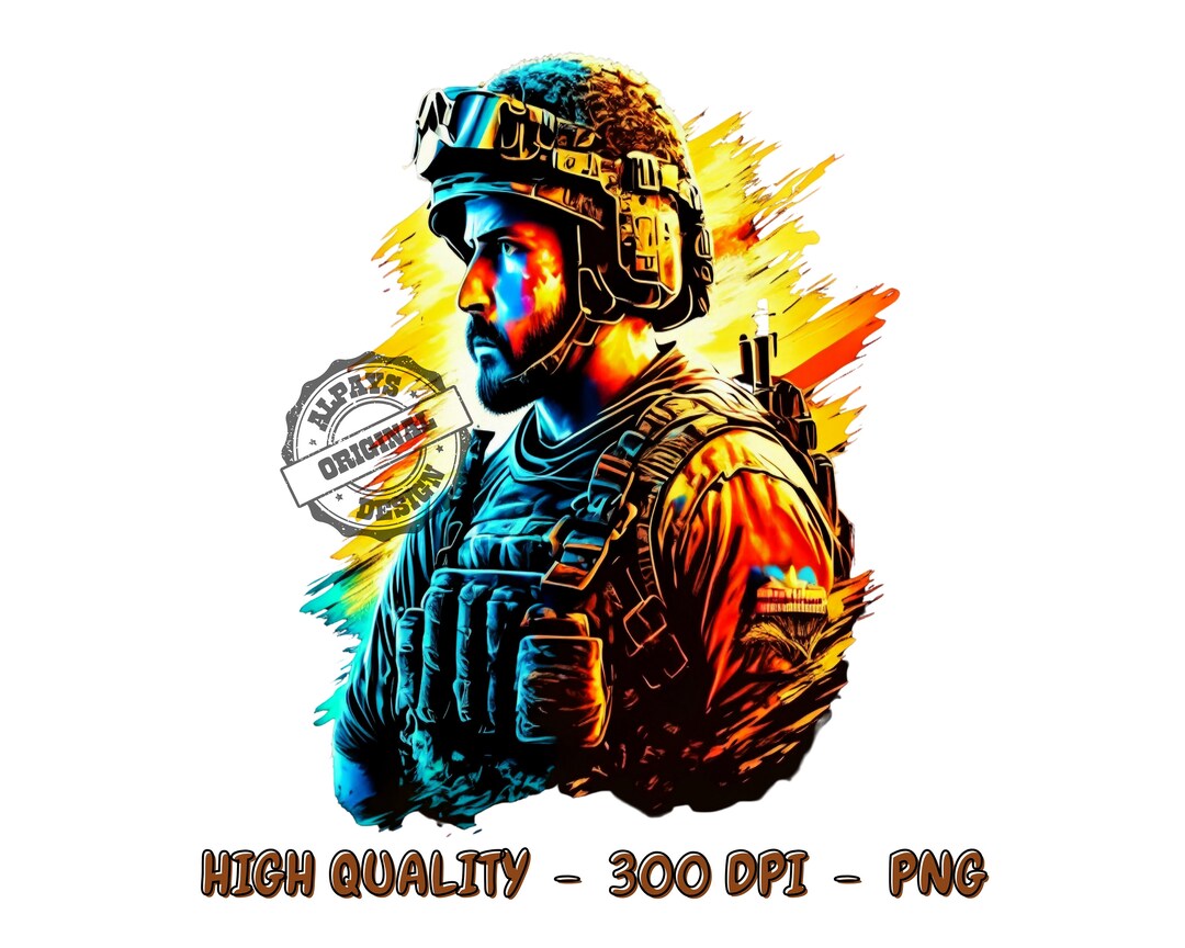 Soldier Png Files for Sublimation Dtf Shirt Designs Shirt Sublimation ...