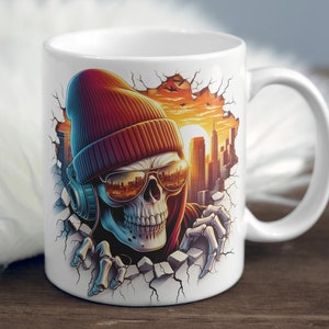 3D Effect 11 Oz & 15 Oz Mug Sublimation, Mug Wrap, Mug Png, Sunset ...