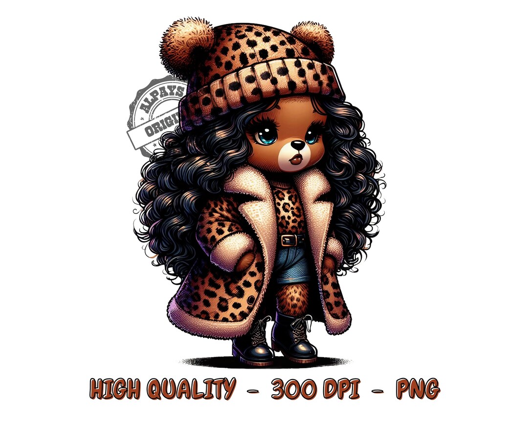Leopard Teddy Bear PNG, Sublimation Designs (300 DPI) - Etsy