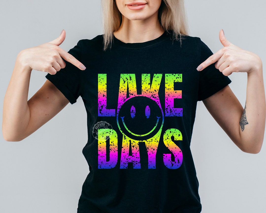 Lake Days PNG SVG, Colorful Summer T-shirt Design (digital Download) - Etsy
