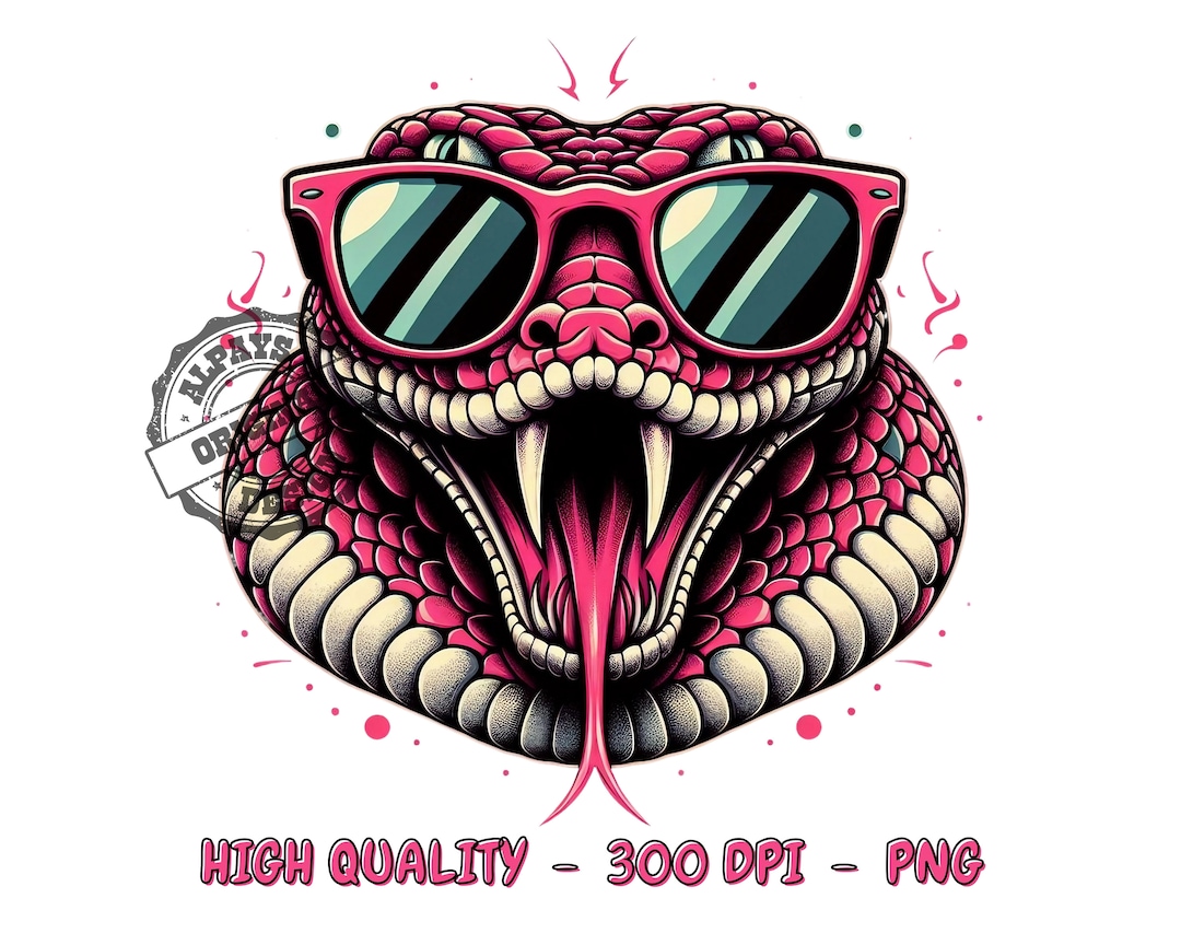 Pink Snake Png, 300 Dpi, Png Files for Sublimation, Snake Png for Shirt ...