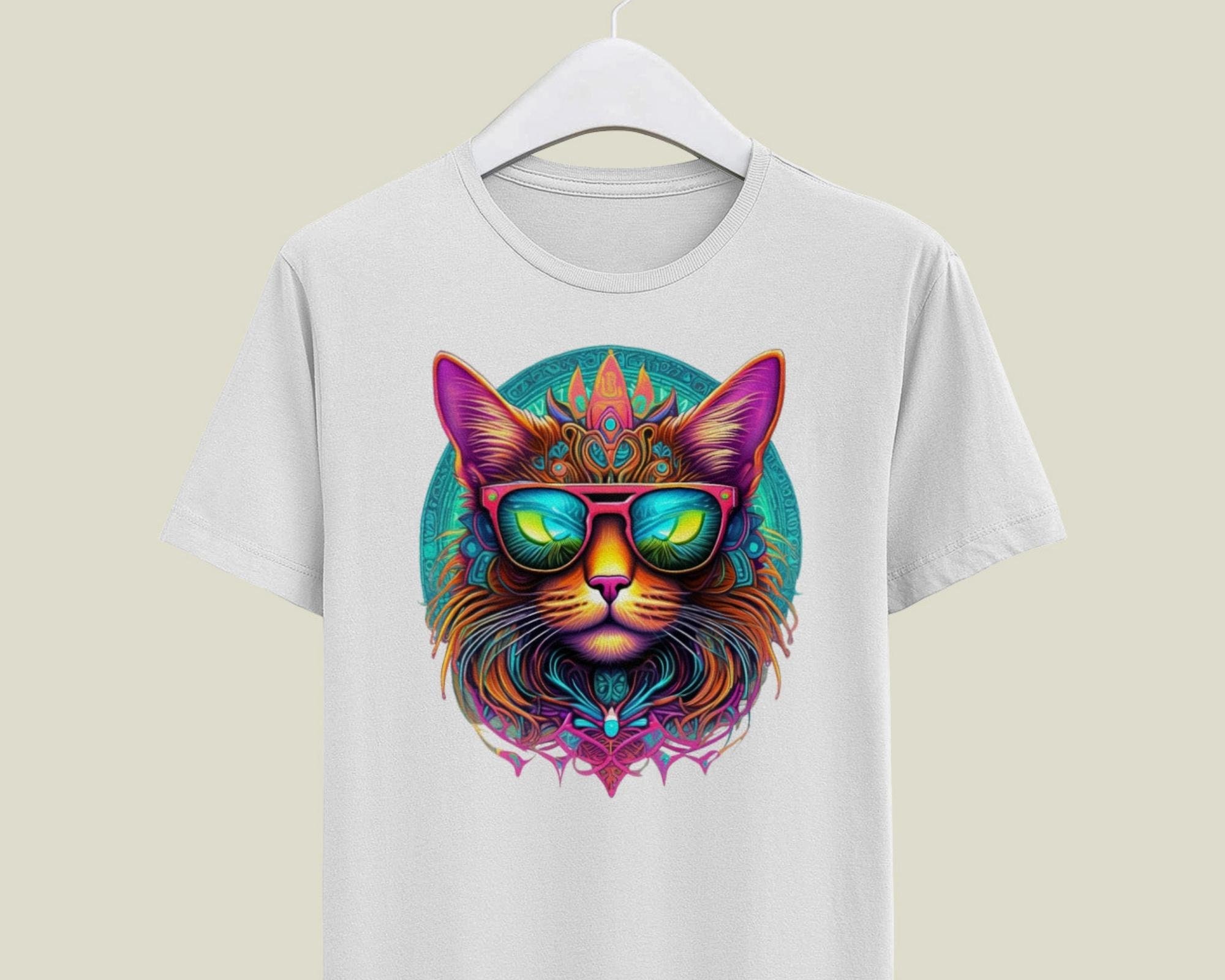 Cool Cat Shirt Png Files for Sublimation Shirt Designs - Etsy