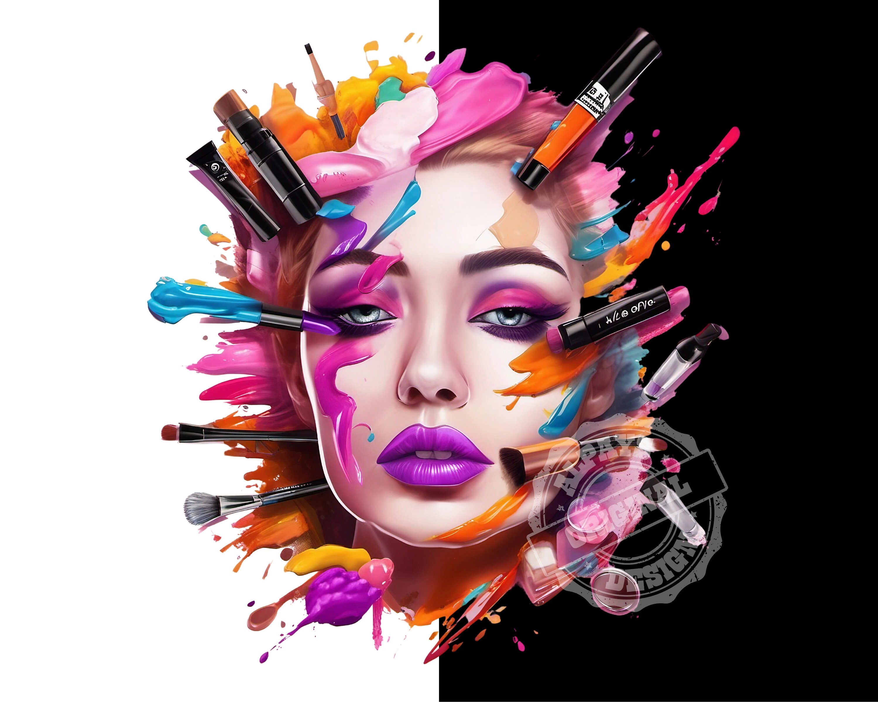 Make up Shirt Png Files for Sublimation Shirt Designs Streetwear Shirt ...