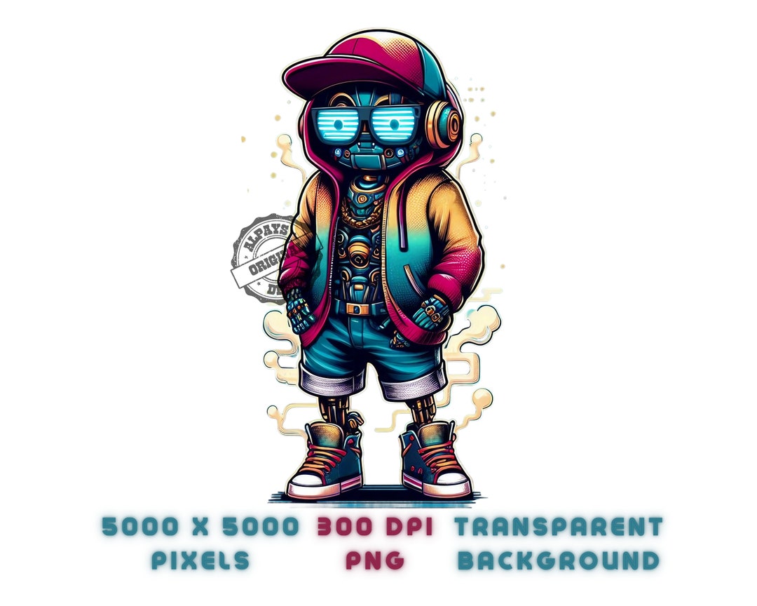 Colorful Robot Png Files for Sublimation Colorful Designs Robot Shirt ...