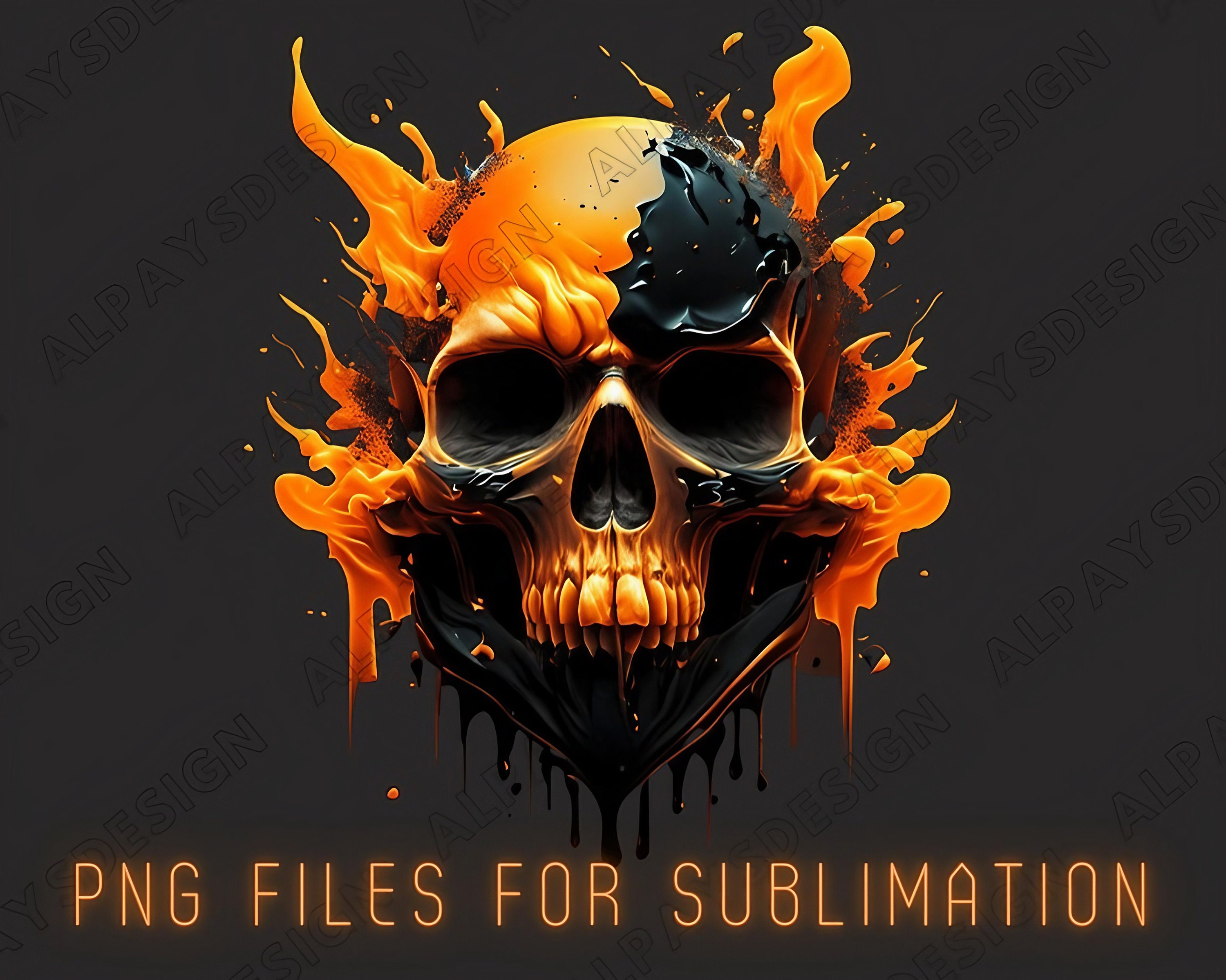 Skull Trendy Png Files for Sublimation Shirt Sublimation Png for ...
