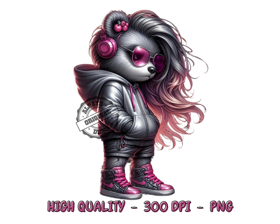 Cool Pink Girl Teddy Bear Png Shirt Designs Dtf Designs Teddy Bear Png ...