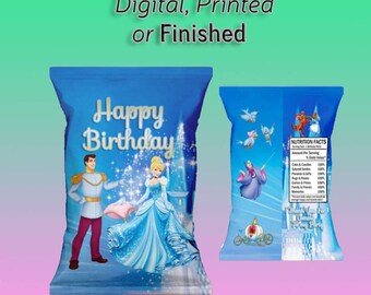 Cinderella Chip Bag Labels - Etsy