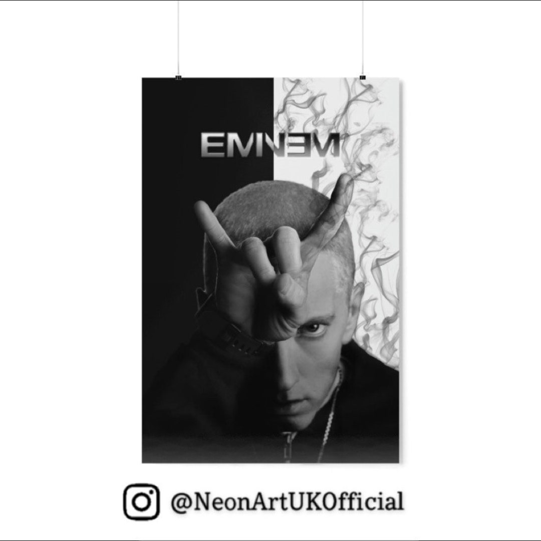 Eminem Poster, Eminem Canvas, Eminem Decor, Eminem Wall Art, 8 Mile ...