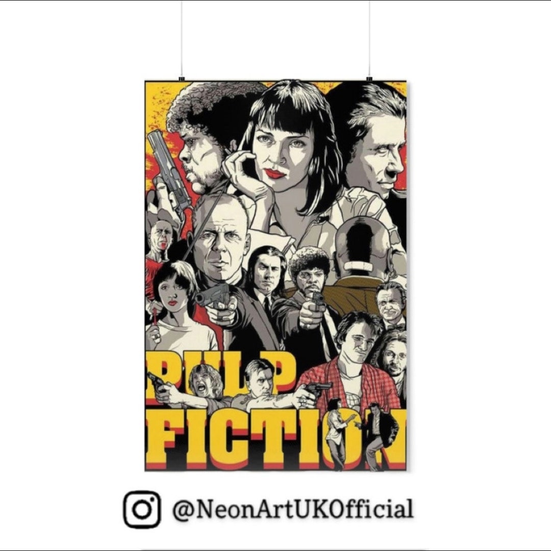 Pulp Fiction Movie Poster, Pulp Fiction Poster Print, Pulp Fiction Wall ...