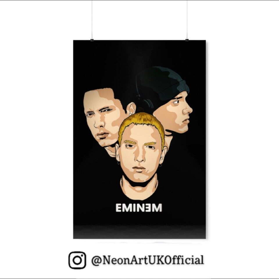 Eminem Poster, Eminem Canvas, Eminem Decor, Eminem Wall Art, 8 Mile ...