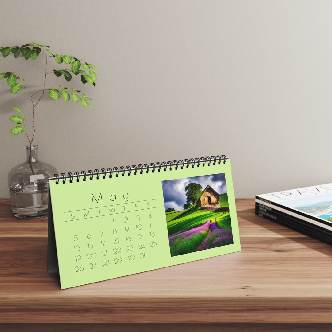 Nature Countryside Desk Calendar 2024 Seasons Desk Calendar 2024 ...
