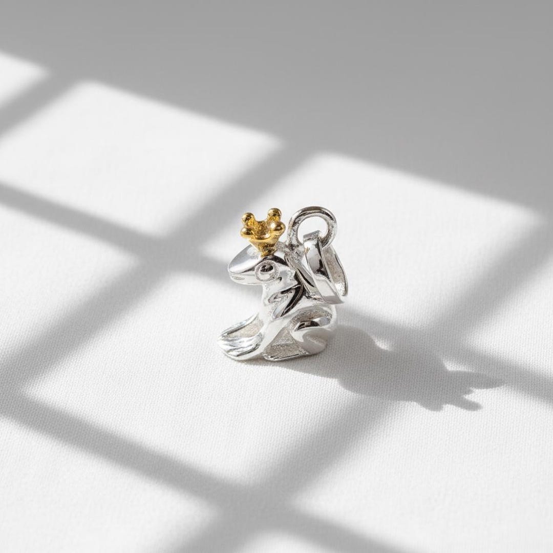 Frog Prince Charm With Gold Crown [last One], Fairy Tale Whimsical ...