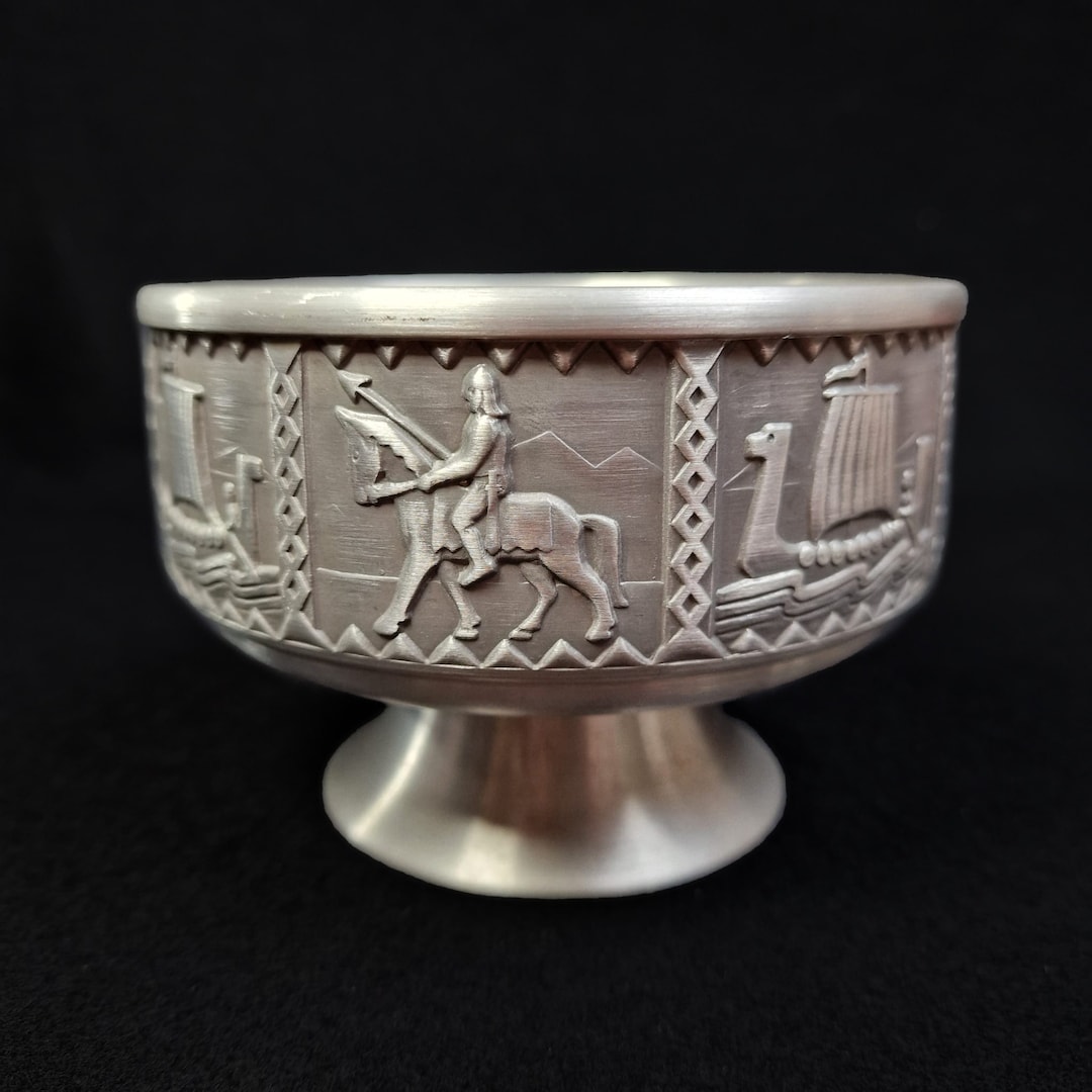 Viking Tinn Pewter Mid Century Modern Norwegian Footed Bowl by Snorre Norr NORSK BJ H - Etsy
