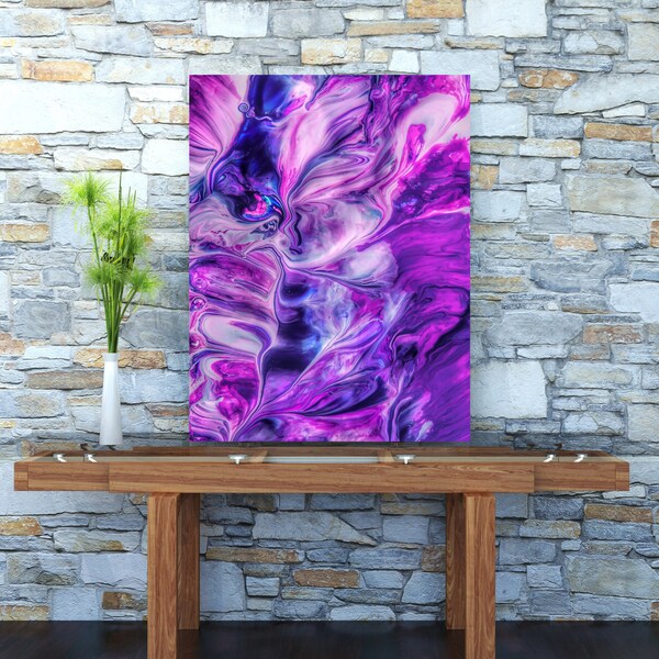 Purple Abstract Art - Etsy UK