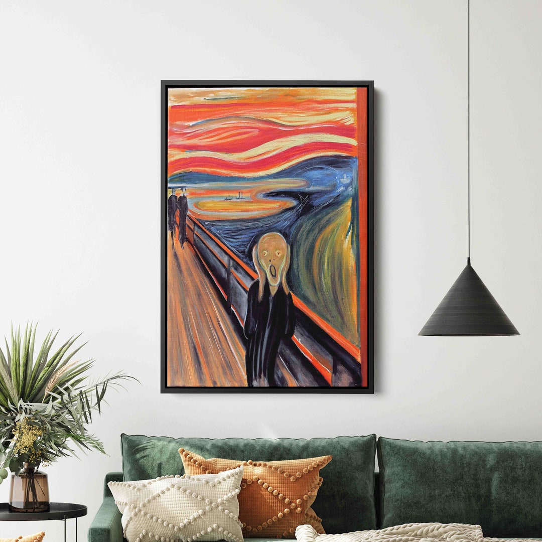 The Scream Painting Canvas, the Scream Art, Edvard Munch Canvas ...
