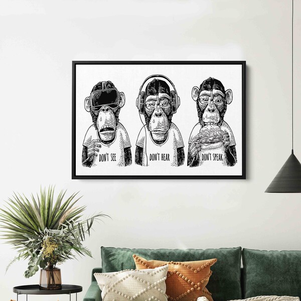 Three Wise Monkeys - Etsy