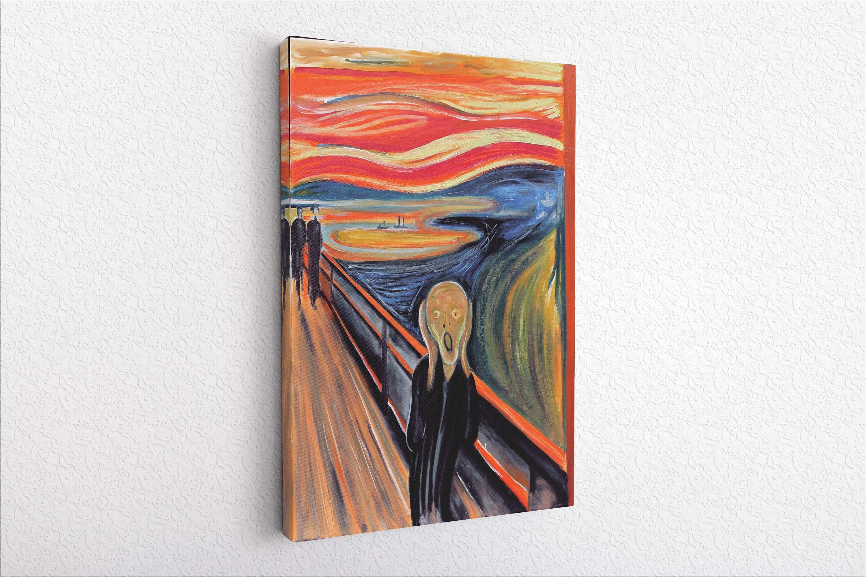 The Scream Painting Canvas, the Scream Art, Edvard Munch Canvas ...