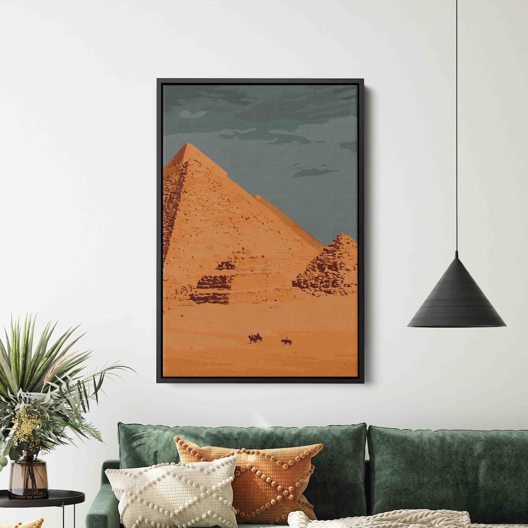Pyramid Wall Art Pyramid Wall Décor Egypt Wall Art Pyramid - Etsy