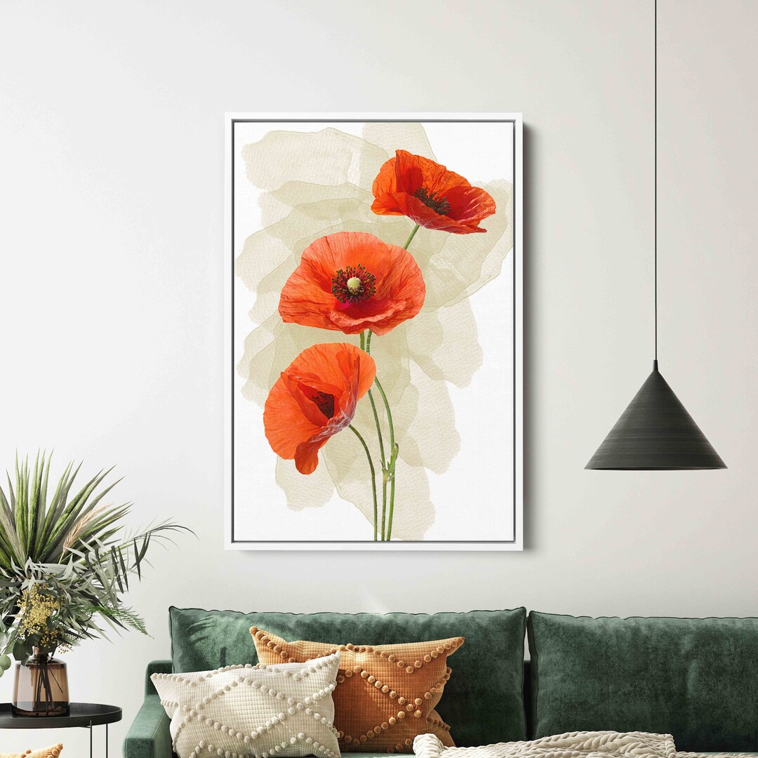 Poppy Printable Red Poppy Print Instant Download Floral - Etsy