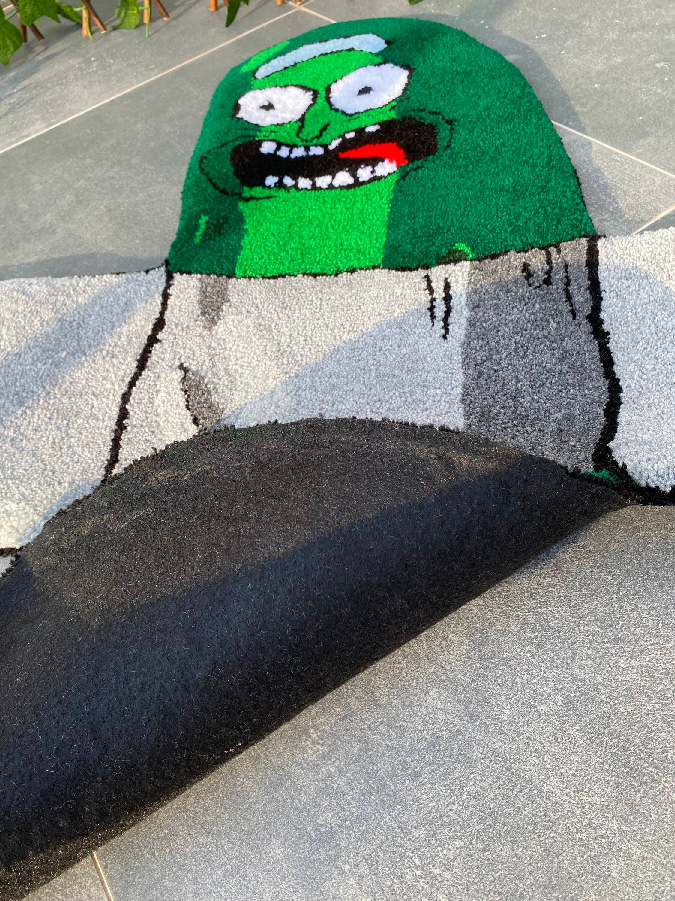 PICKLE RICK Tufting Rug / PICKLE /anime Rug / Rug Decoration /home ...