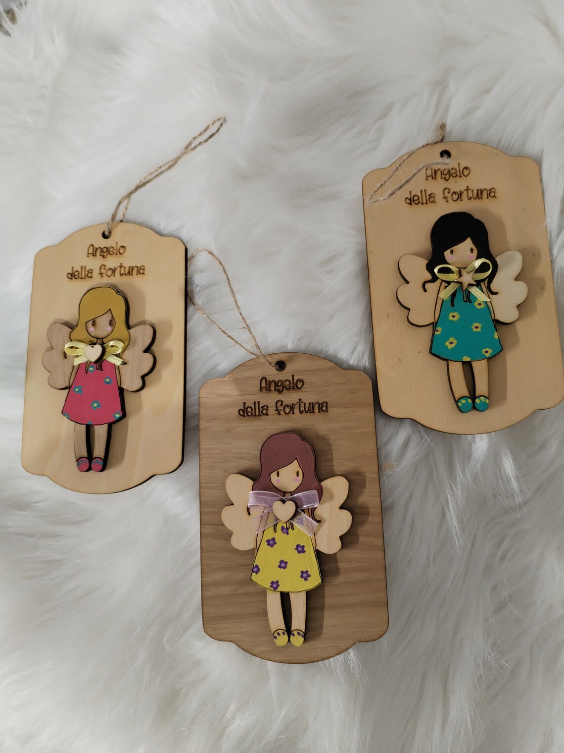 Wooden Lucky Angel - Etsy