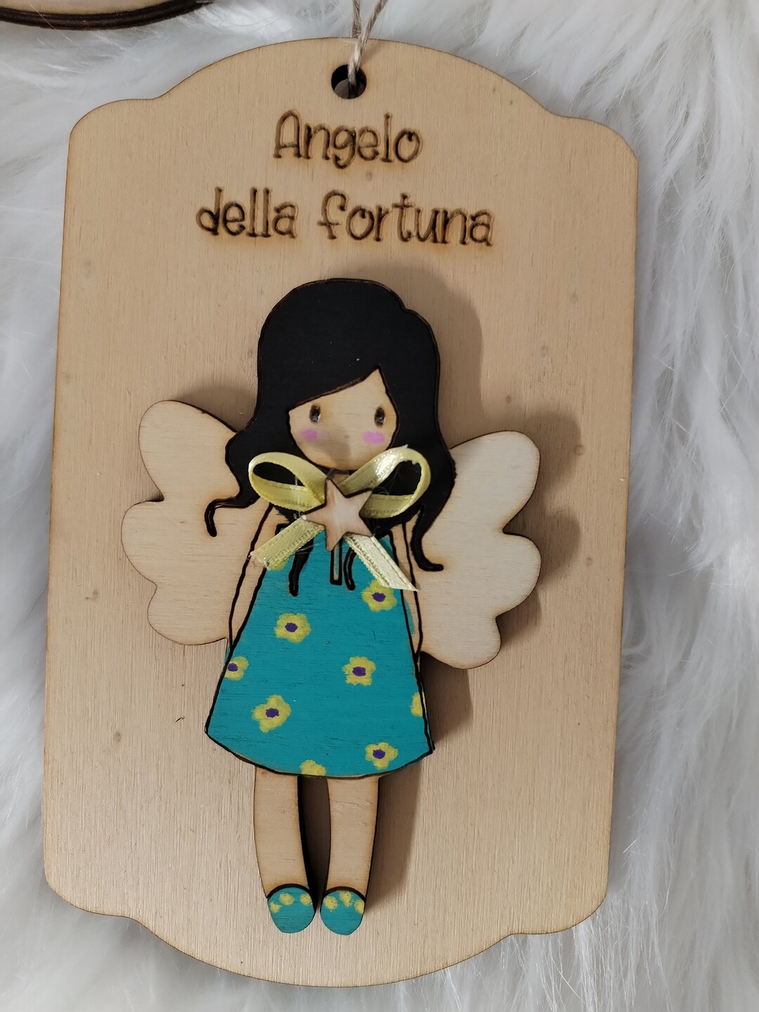 Wooden Lucky Angel - Etsy
