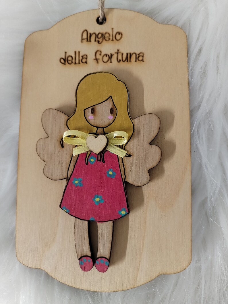 Wooden Lucky Angel - Etsy