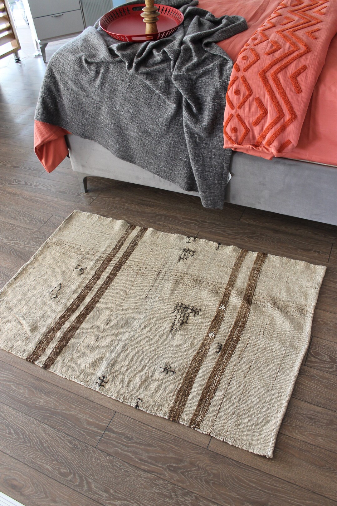 Beige Area 2x4 Kilim Rug, Upholstery Rug, Fireside Rug, Front Door ...