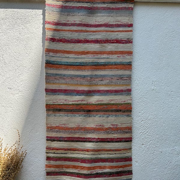 Rag Rug Runner - Etsy