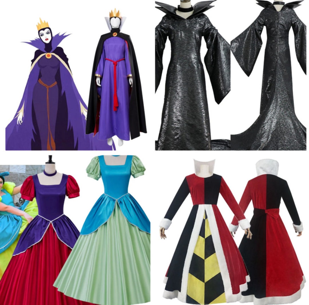 Custom Made Disney Villains Queen of Hearts, Malificent, Evil Queen ...
