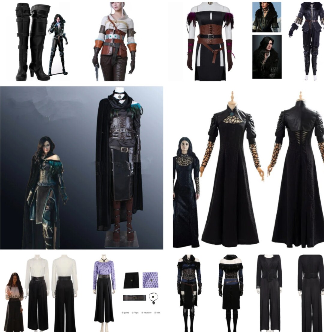 Custom Made Yennefer, Ciri Cosplay Costume Game Witcher Wizard Women ...