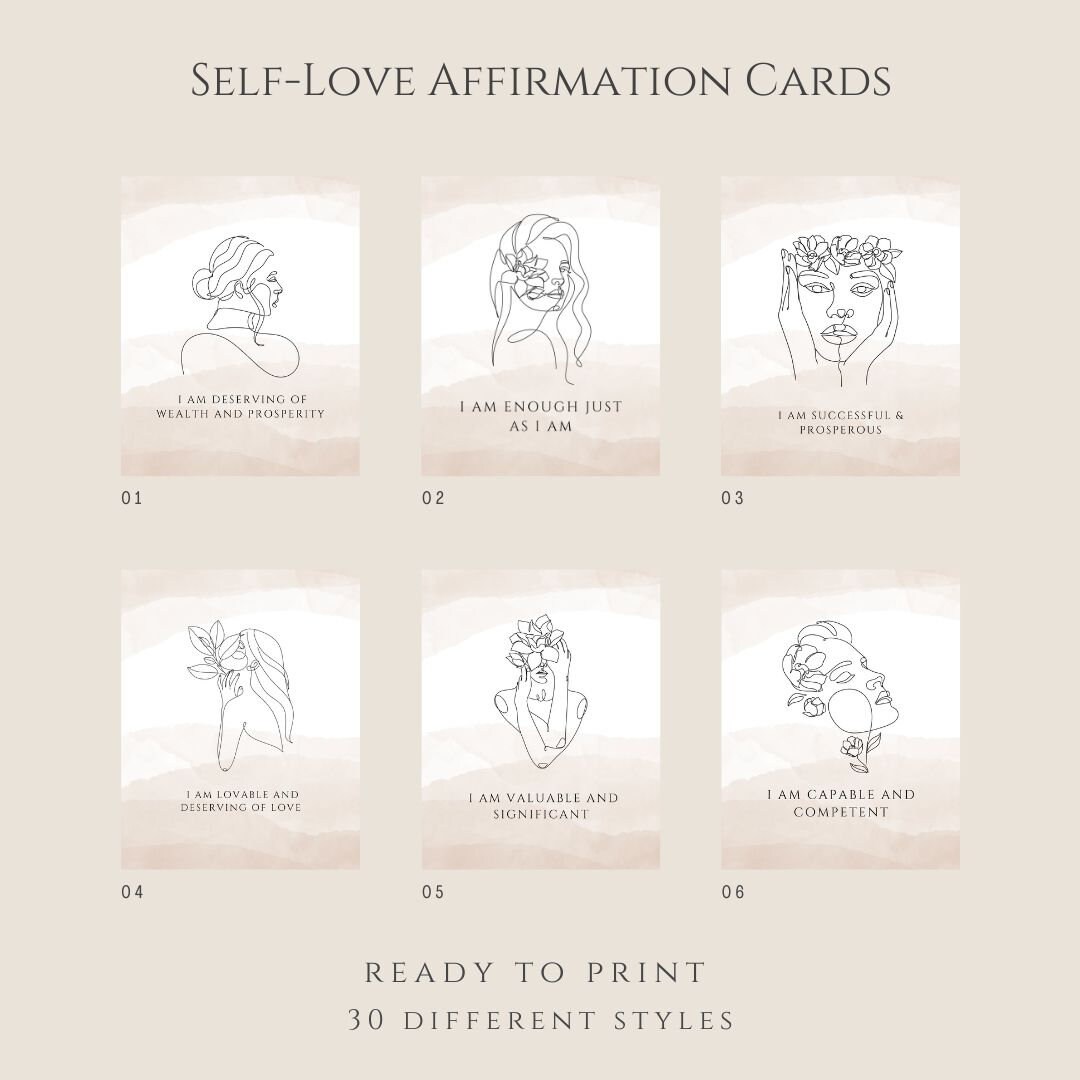 Self-love Bundle With 30 Day Digital/printable Journal - Etsy