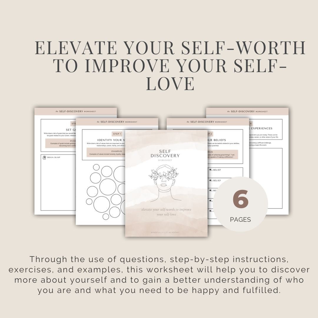 Self-love Bundle With 30 Day Digital/printable Journal - Etsy