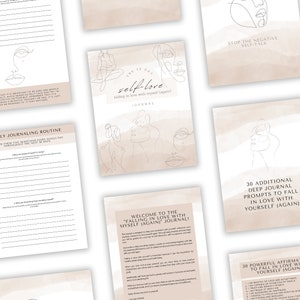 Self-love Journal: A Digital and Printable Journal for Mindfulness ...