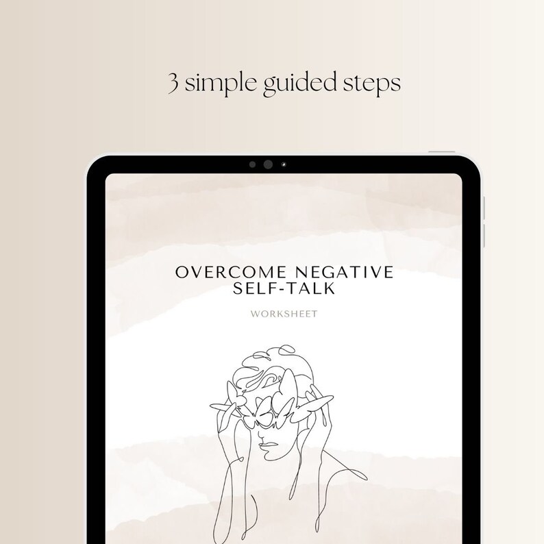 Overcome Negative Self-talk: Digital and Printable Worksheet for ...