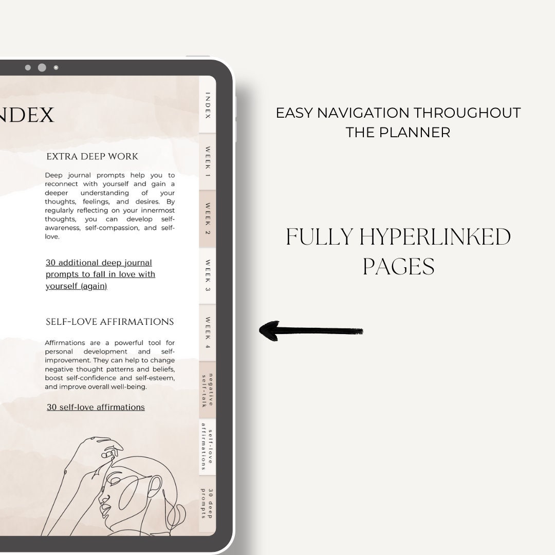 Self-love Journal: A Digital and Printable Journal for Mindfulness ...
