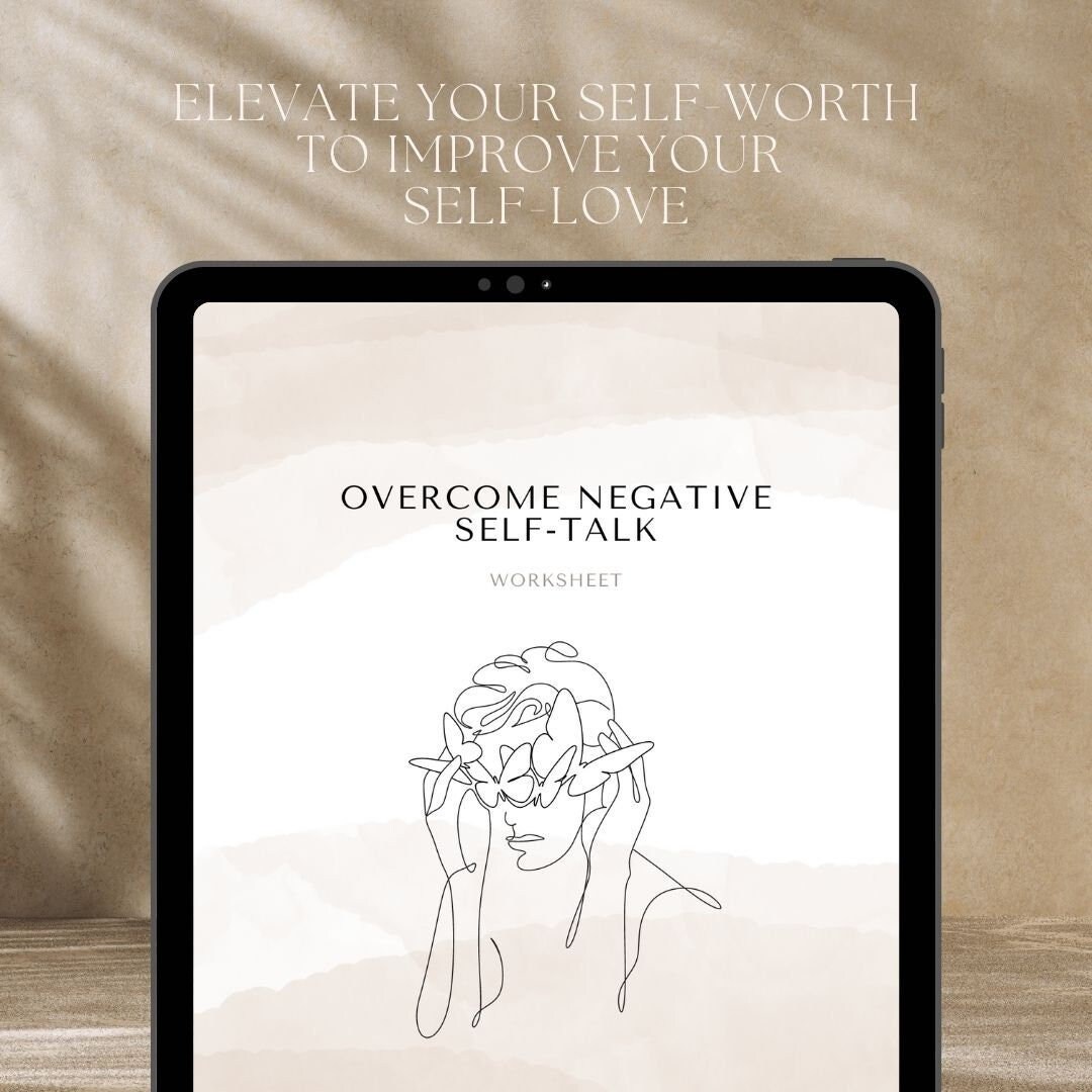 Overcome Negative Self-talk: Digital and Printable Worksheet for ...