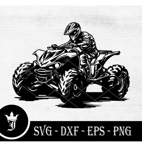 Quad Riding Svg - Etsy