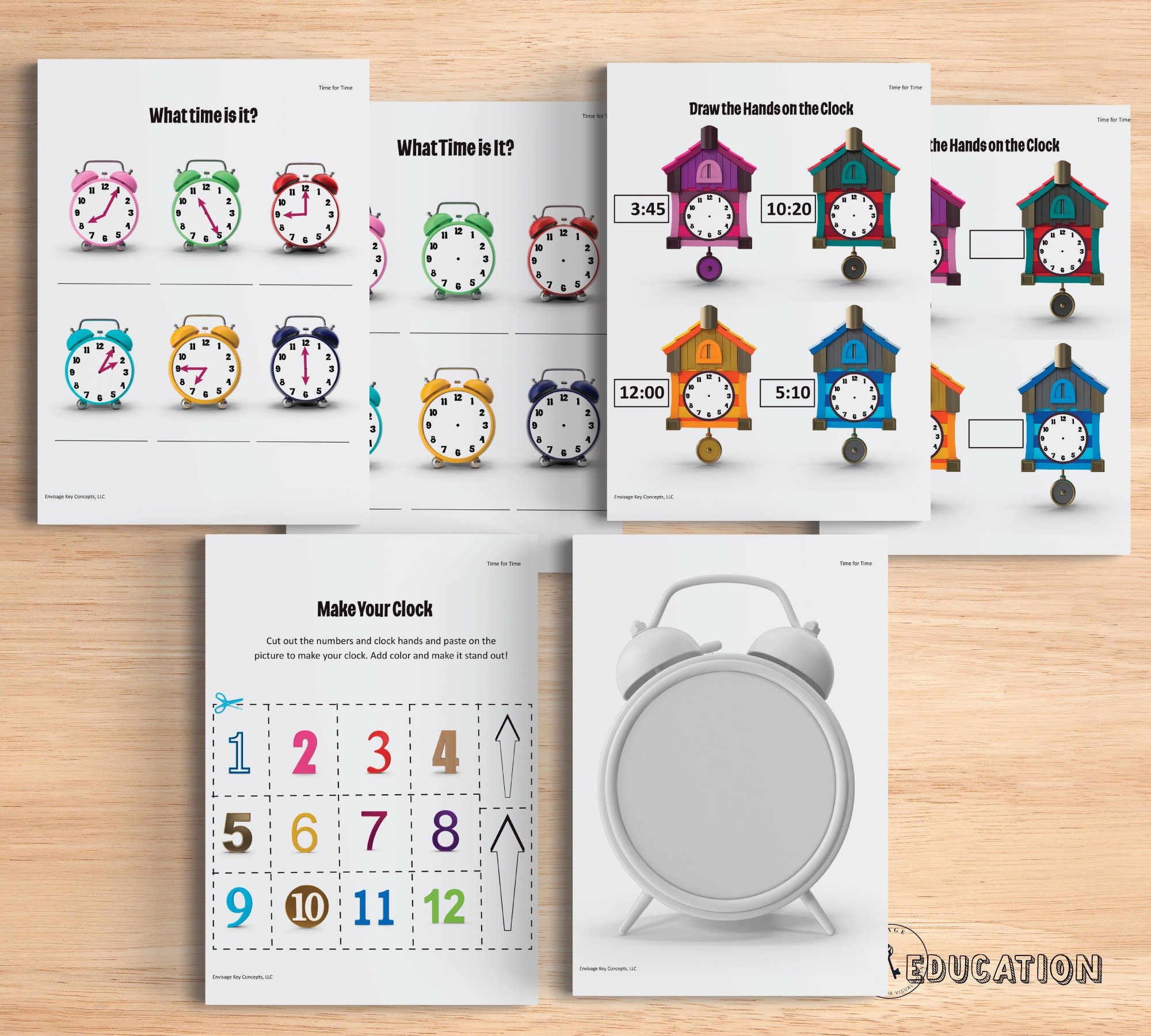 How to Tell Time Educational Printables, Telling Time, Clock Clipart ...